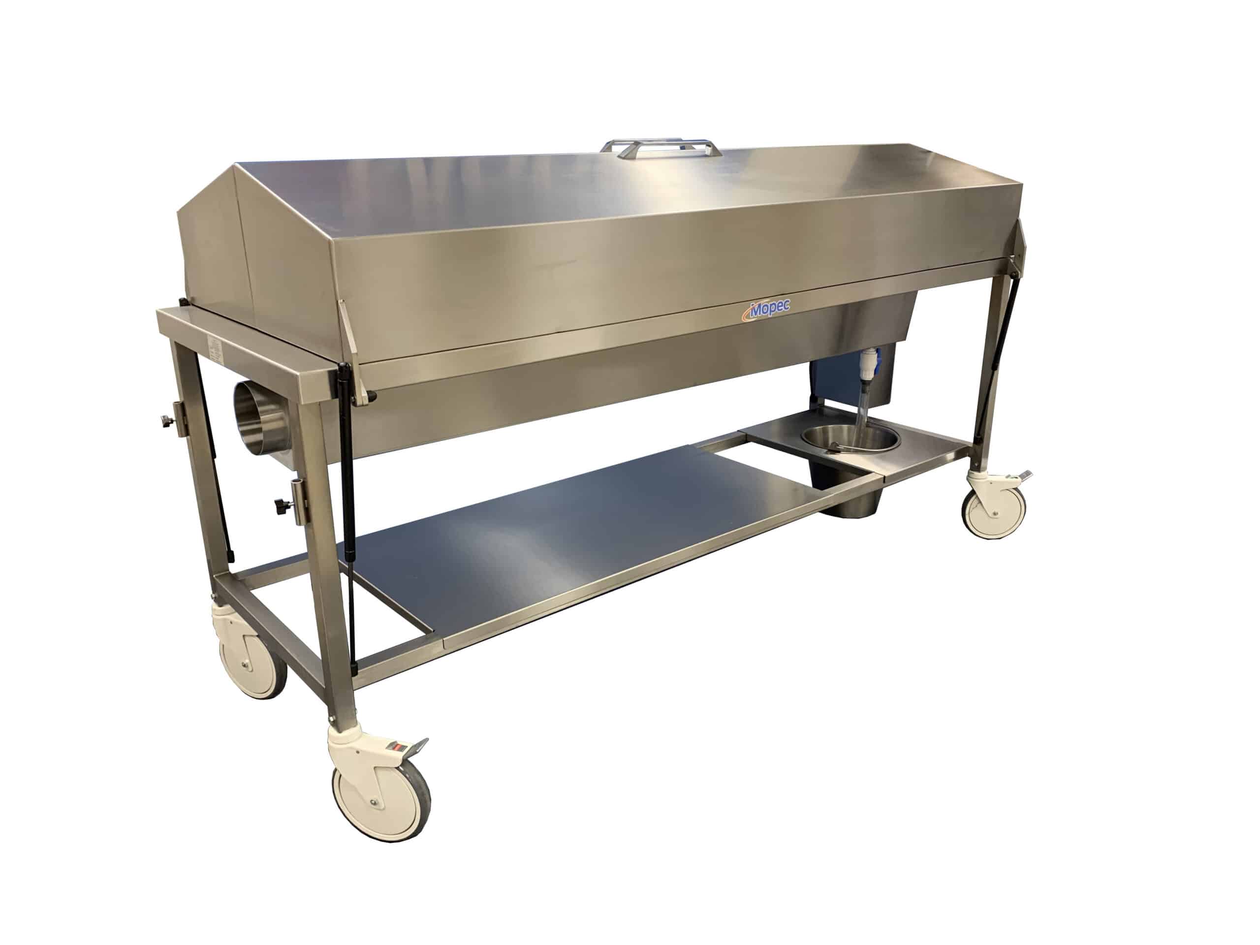 Covered Dissection Table with Lid Assist