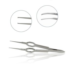 Micro Iris Tissue Forceps - Straight 3.5" - AB150