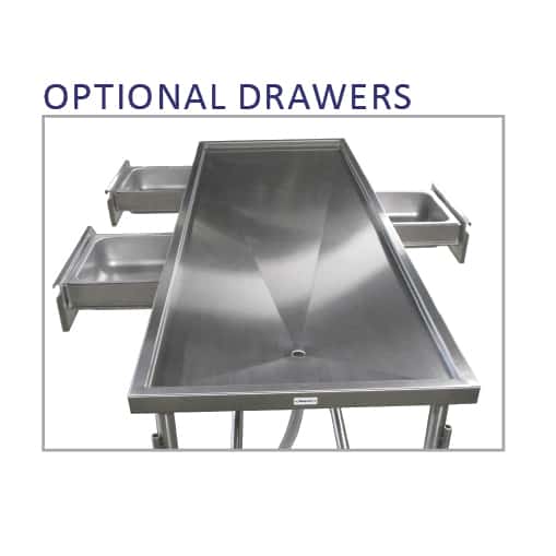 Standard Anatomy Dissection Table - Recessed - HA100 - HA400