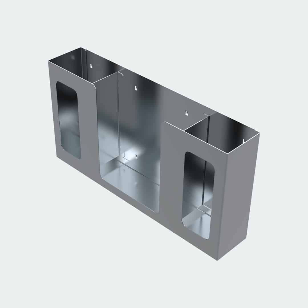 Ensemble Quad Glove/Paper Towel Bin | Mopec