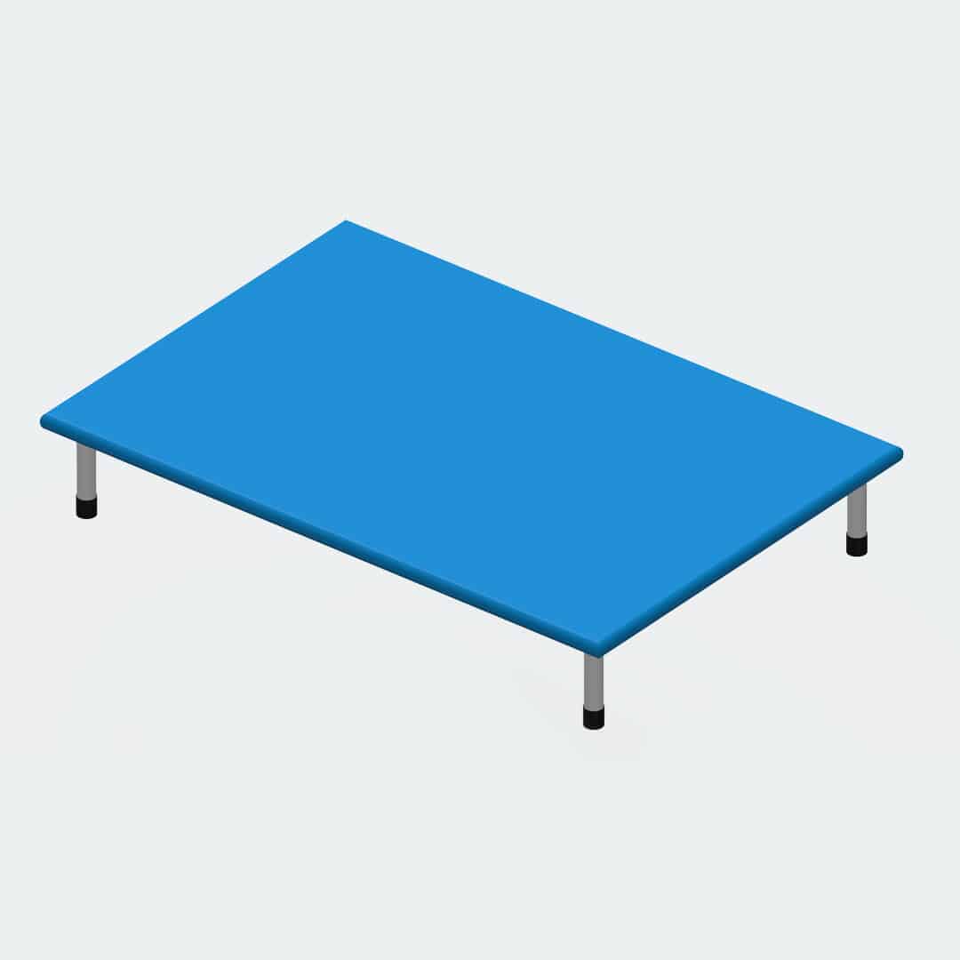 Ensemble Dissection Board, Lt Blue w/ 3in Legs | Mopec