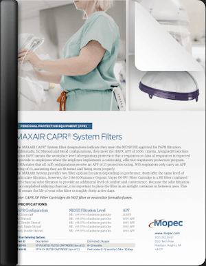 MAXAIR CAPR® Series: The No-Hose PAPR (Powered Air-Purifying Respirator ...