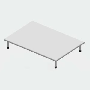 Ensemble Dissection Board, White w/ 3in Legs | Mopec