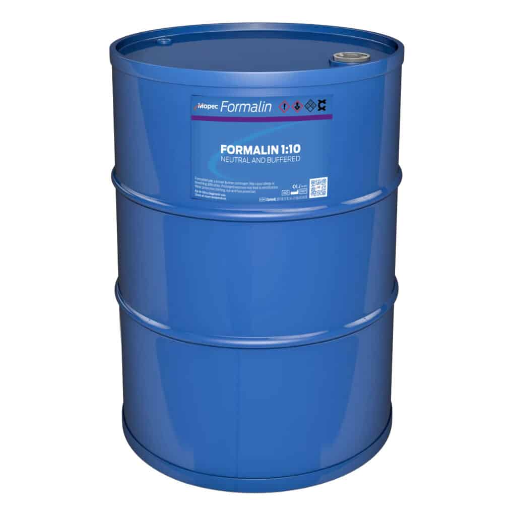 Mopec Prefilled Formalin Drum - 55 Gallons | Mopec