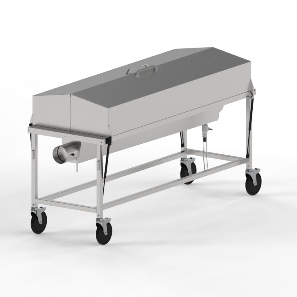 Covered Dissection Table with Lid Assist, Non-Elevating