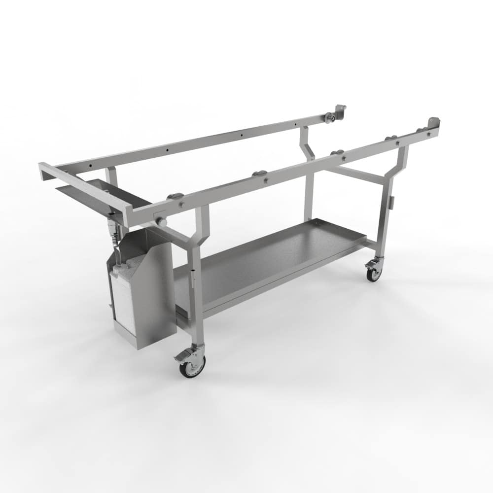 Dissection Cart with Fluid Collection and Optional 27" Body Tray